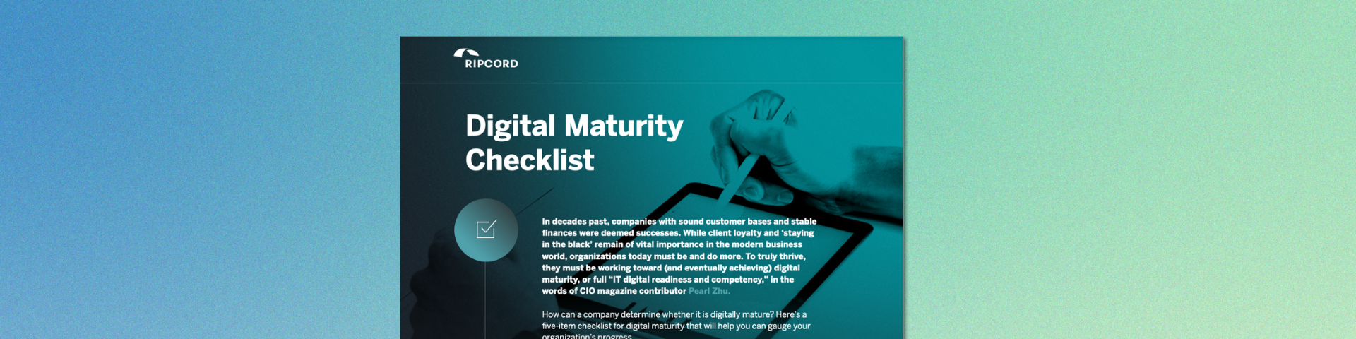 Digital Maturity Checklist | Ripcord
